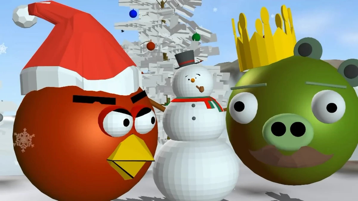 ANGRY BIRDS SEASONS ♫ CHRISTMAS EDITION CINEMATIC TRAILER ☺ XMAS 3D ...