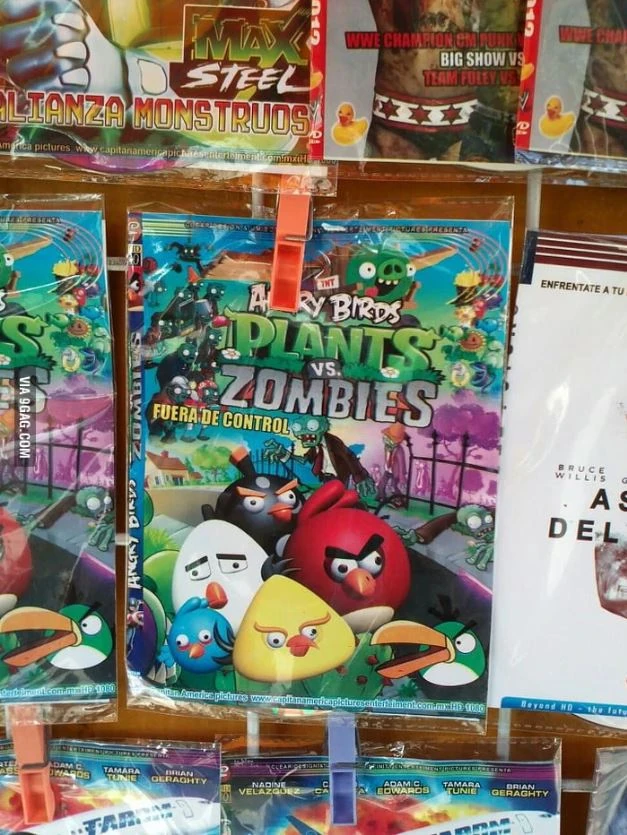 Plants vs. Zombies and Angry Birds Bootleg DVD | FunVideoTV Wiki | Fandom