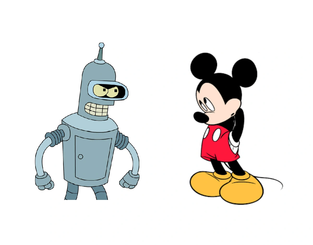 Bender gets angry at Mickey over Disney renaming 20th Century Fox ...