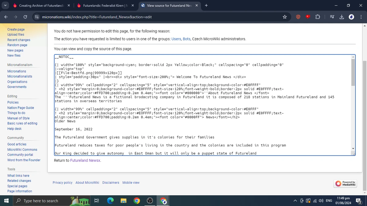 Archive of Futureland News in 2022 on Microwiki | Futurewiki | Fandom