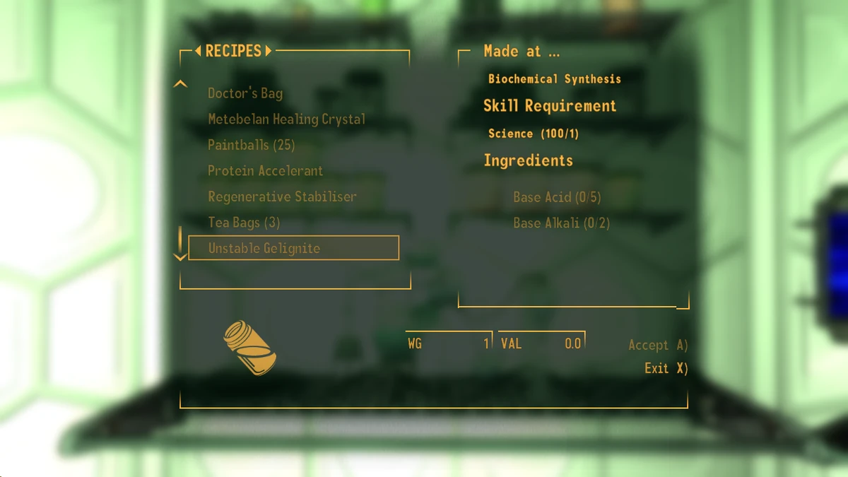 Unstable Gelignite | Fallout Who Vegas Wiki | Fandom