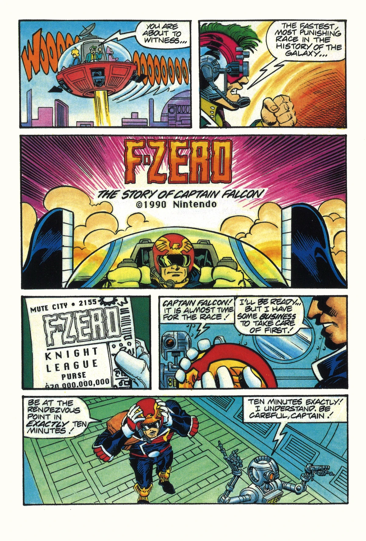 Captain Falcon Comic Book