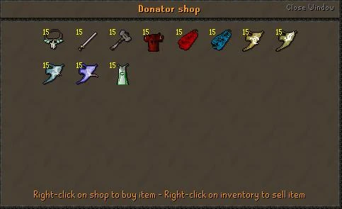 Donator Shop | G0dScape Wiki | Fandom