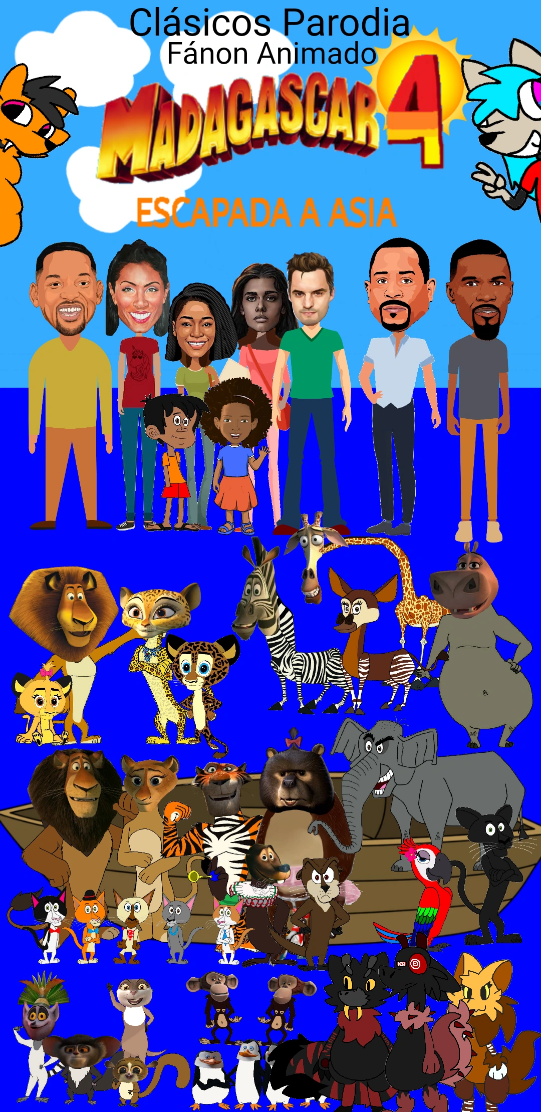 Madagascar 4: Escapada a Asia (película fánon animado) | Gabriel ...
