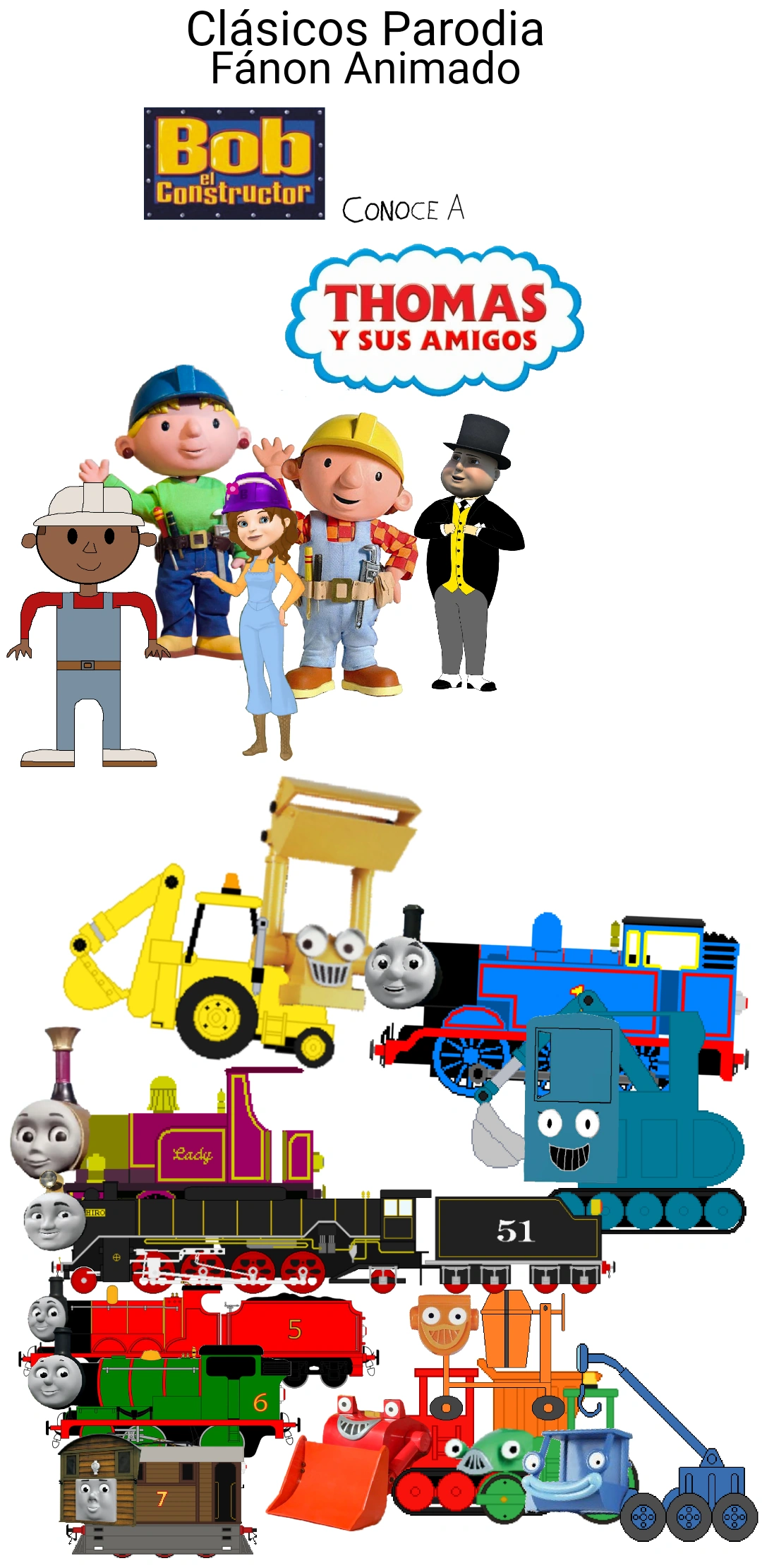 Bob el constructor conoce a Thomas y sus amigos | Gabriel Riquelme Cea Estudios De Parodias Wiki ...