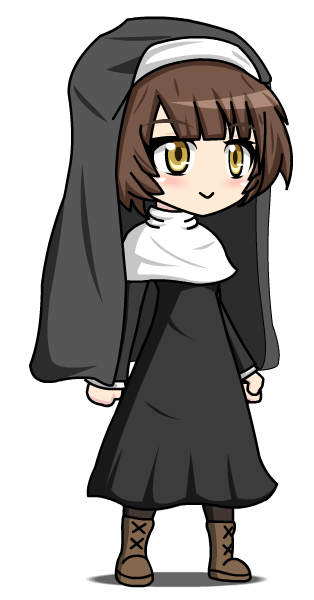 Nun Mary | Gacha Sonic Mario Disney Pokémon and Anime Ocs Wiki | Fandom