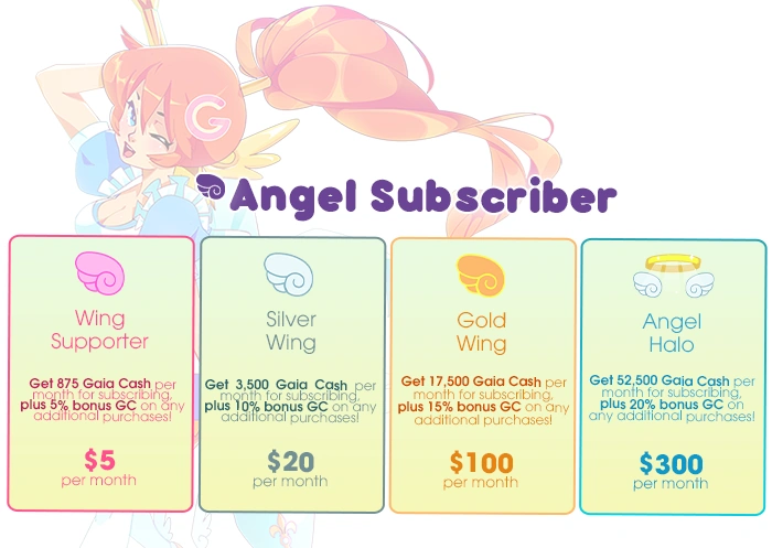 Angel Subscription | Gaiapedia | Fandom
