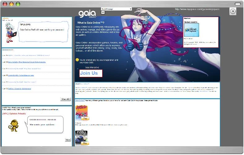 Gaia Online's MySpace | Gaiapedia | Fandom