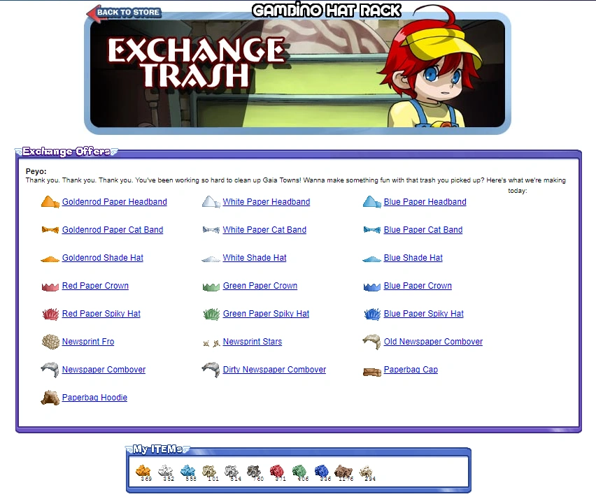Map:Ruby's Rack/Exchange Trash/Guide | Gaiapedia | Fandom