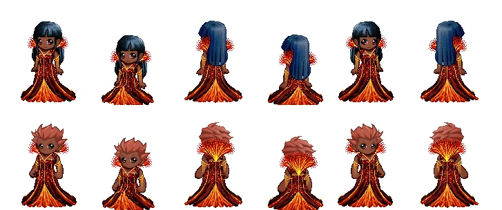Lava Flow Dress | Gaia Items Wiki | Fandom
