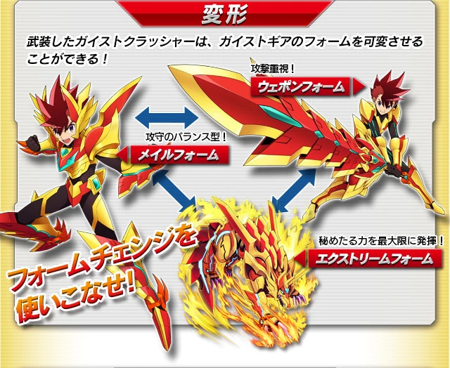 Form Changes | Gaist Crusher Wiki | Fandom