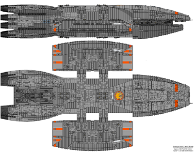 Selene Class Heavy Battlestar | Battlestar Galactica Fanon Wiki | Fandom