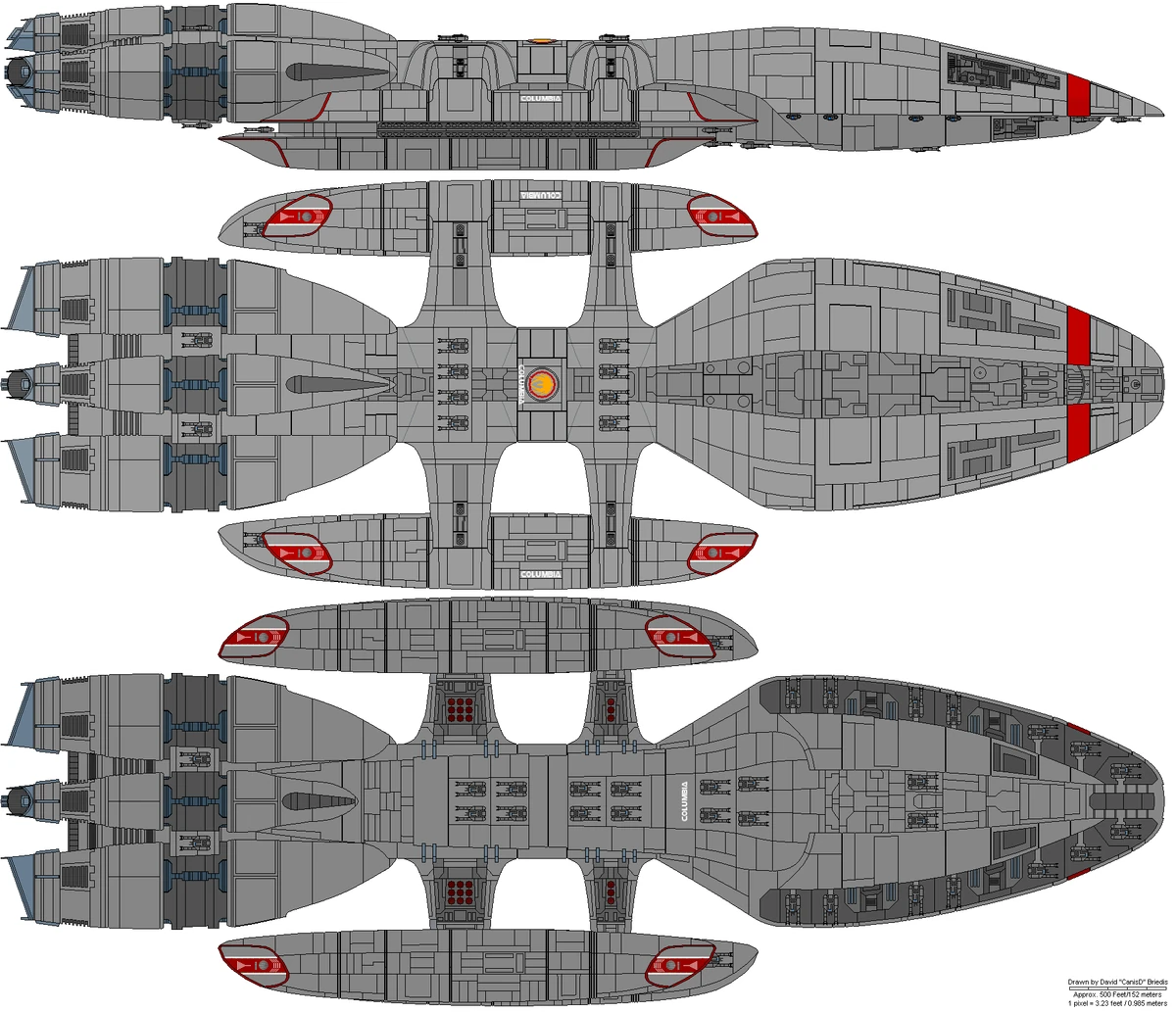 Columbia Class Battlestar (D8) | Battlestar Galactica Fanon Wiki | Fandom