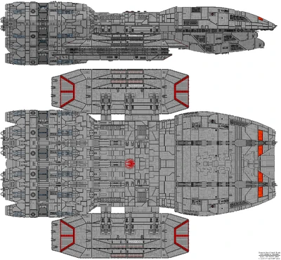 Poseidon Class Heavy Battlestar (D8) | Battlestar Galactica Fanon Wiki ...