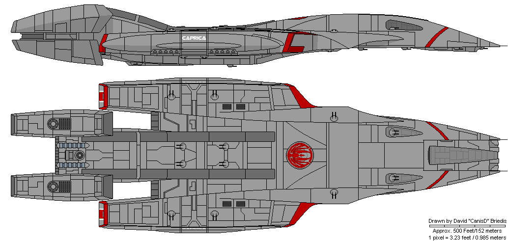 Caprica Class Light Battlestar | Battlestar Galactica Fanon Wiki | Fandom