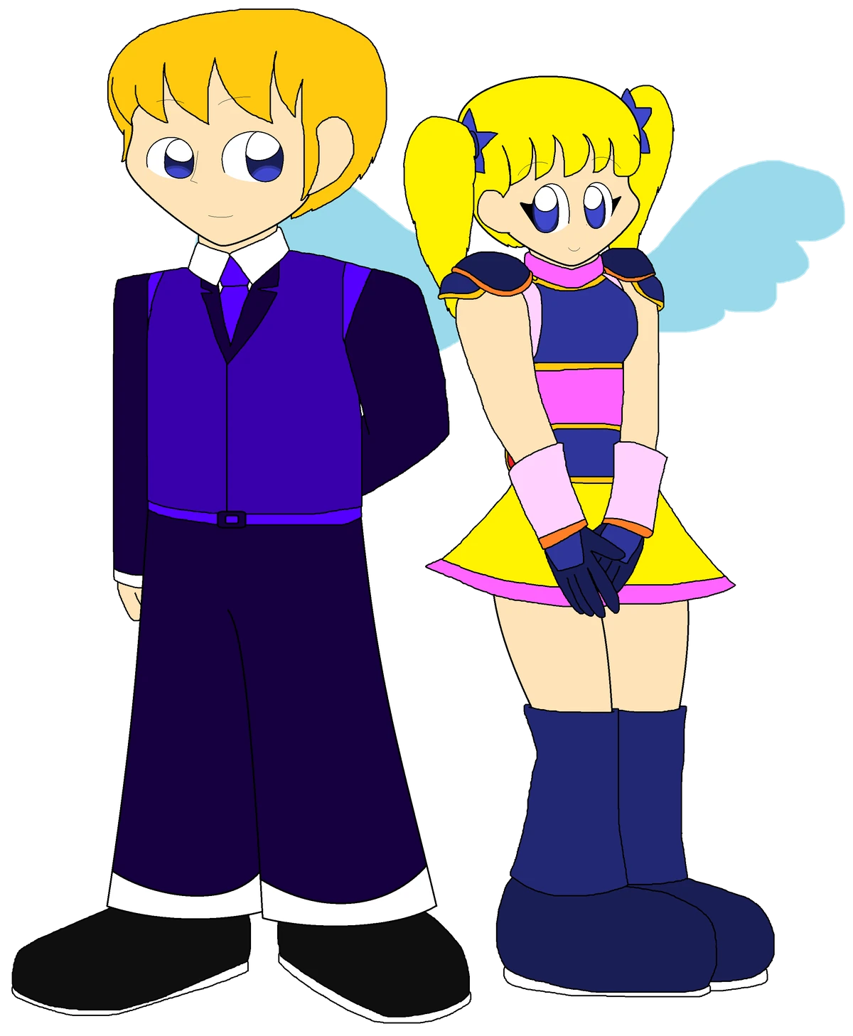 Akita and Azusa Tamashiro | Galaga Heroverse Wiki | Fandom