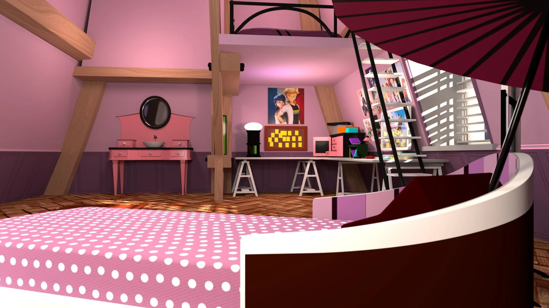Marinette's room | Chocolate Milk Encyclopedia | Fandom