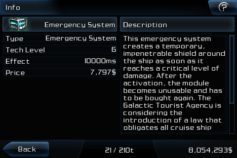 Emergency System | Galaxy on Fire Wiki | Fandom