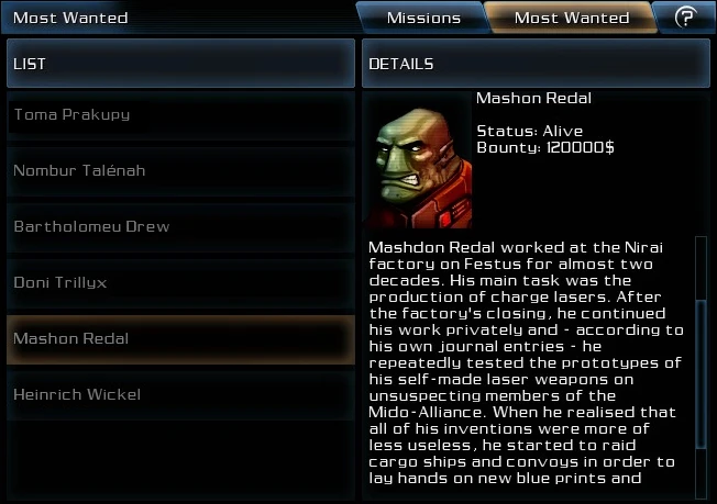 Mashon Redal | Galaxy on Fire Wiki | Fandom