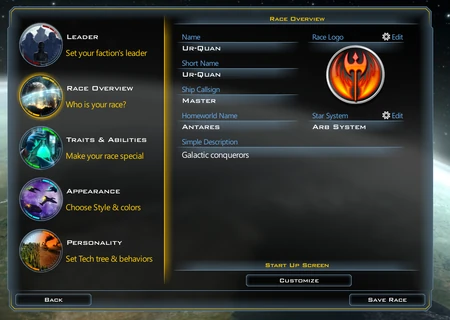 Faction designer - Galactic Civilizations III Wiki