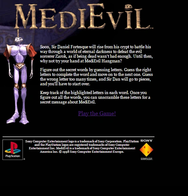 MediEvil Hangman | Gallowmere Historia | Fandom