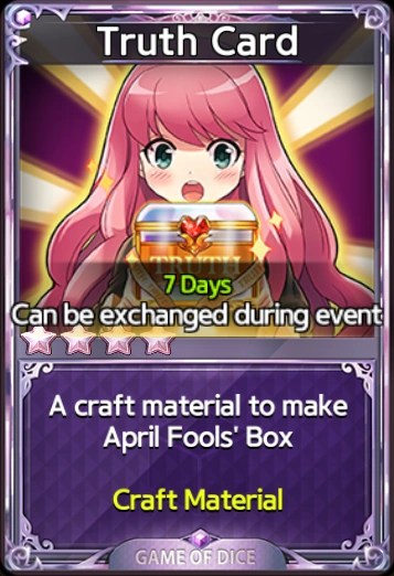 Truth Card | Game of Dice Wikia | Fandom