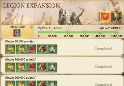 Legion Expansion | Game of Empires Warring Realms Wiki | Fandom