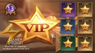 VIP Level | Game of Thrones Winter is Coming (Game) Wiki | Fandom