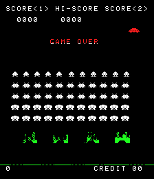 Space Invaders High Score Screen