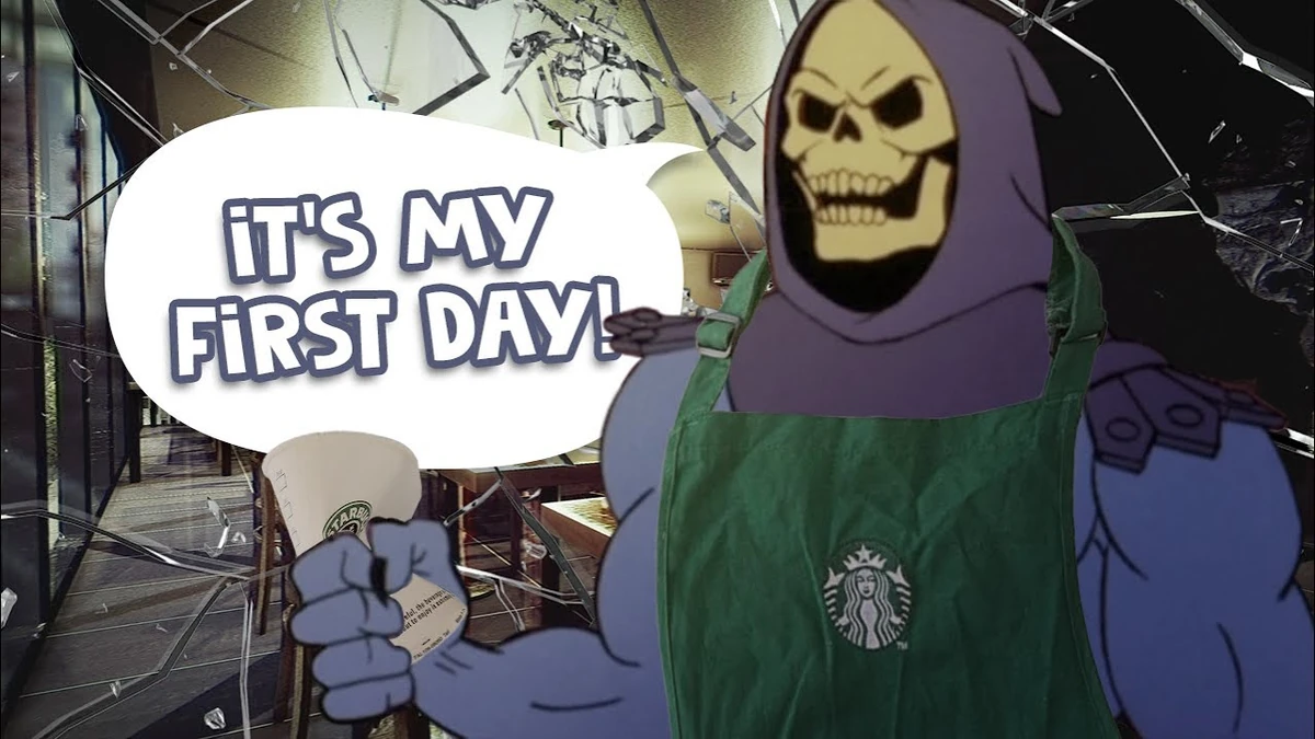 Skeletor working at a coffee shop | Game Grumps Wiki | Fandom