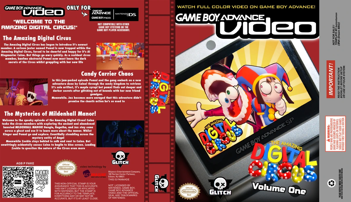 The Amazing Digital Circus (Gameboy Advance Video Cartridge) | Game ...