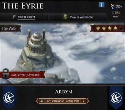 The Eyrie - Game of Thrones: Conquest Wiki