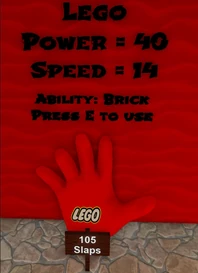 Lego Glove (Slap Battles) | Game Weapons Wiki | Fandom