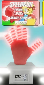 Speedrun Glove (Slap Battles) | Game Weapons Wiki | Fandom