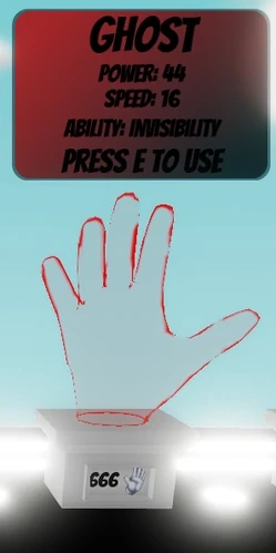 Ghost Glove (Slap Battles) | Game Weapons Wiki | Fandom