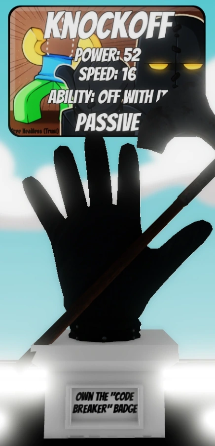 Knockoff Glove (Slap Battles) | Game Weapons Wiki | Fandom