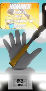 Hammer Glove (Slap Battles) | Game Weapons Wiki | Fandom