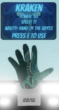 Kraken Glove (Slap Battles) | Game Weapons Wiki | Fandom