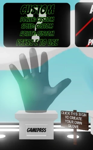 CUSTOM Glove (Slap Battles) | Game Weapons Wiki | Fandom
