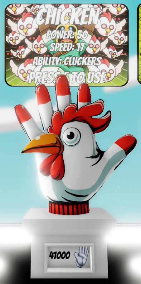 Chicken Glove (Slap Battles) | Game Weapons Wiki | Fandom