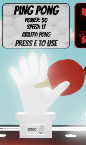 Ping Pong Glove (Slap Battles) | Game Weapons Wiki | Fandom