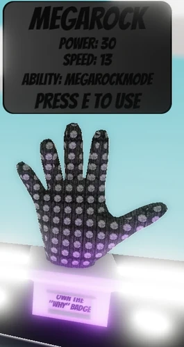 MEGAROCK Glove (Slap Battles) | Game Weapons Wiki | Fandom