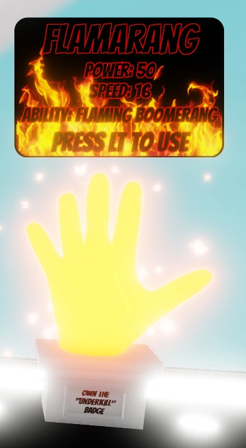 Flamarang Glove (Slap Battles) | Game Weapons Wiki | Fandom