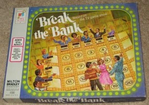 1977 Break The Bank TV Show Board Game COMPLETE and UNPUNCHED Milton ...