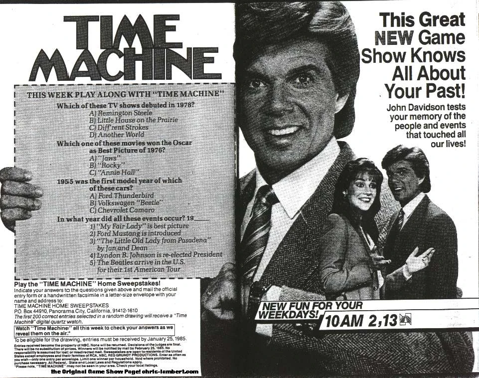 Time Machine | Game Shows Wiki | Fandom