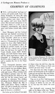 Terry Thompson | Game Shows Wiki | Fandom