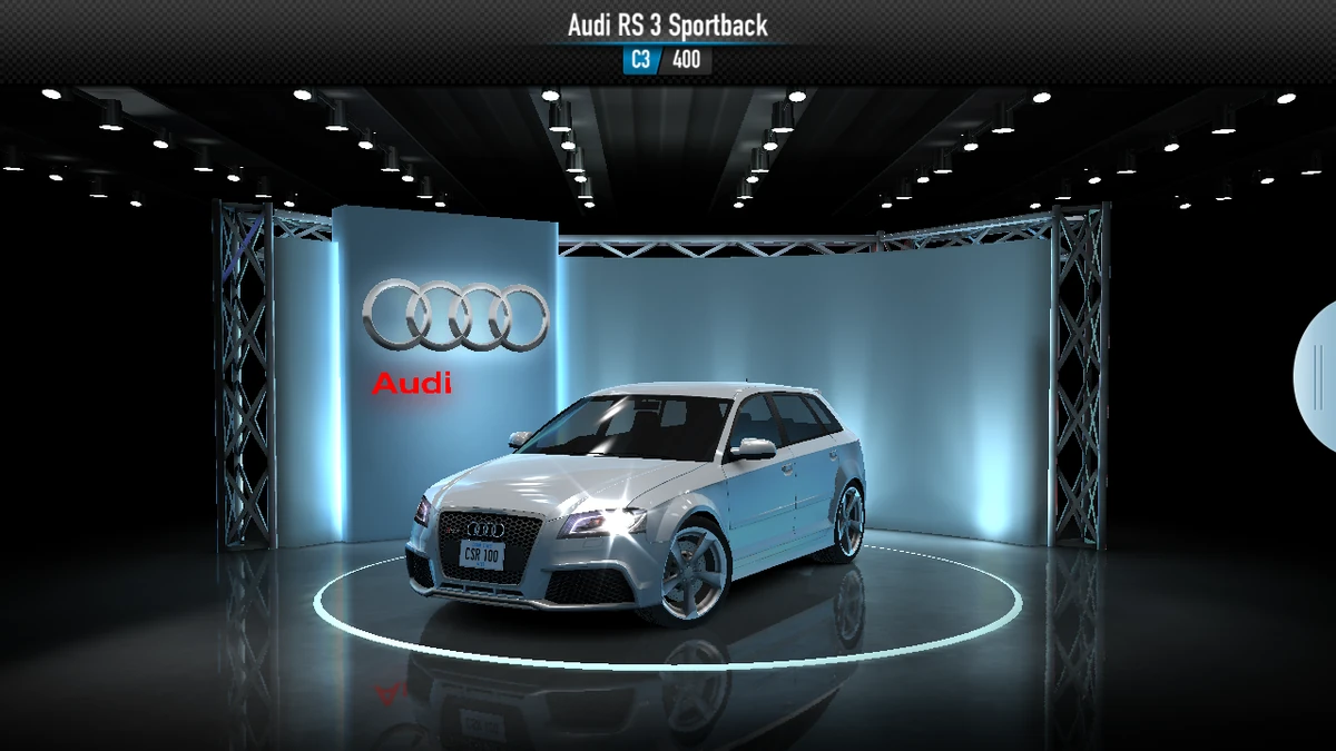 Audi RS 3 Sportback (CSR Racing) | Wiki Vehículos de Juegos | Fandom