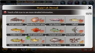 Wapipi Falls | Fishing Superstars Wiki | Fandom