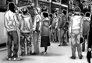 Crowd outside of Kurono's Apartment | Gantz Wiki | Fandom