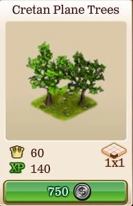 Cretan Plane Trees (Decoration) | Gardens of Time Wiki | Fandom